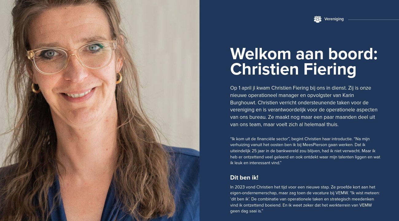 Welkom aan boord: Christien Fiering - Inzicht Nr. 2 - 2024